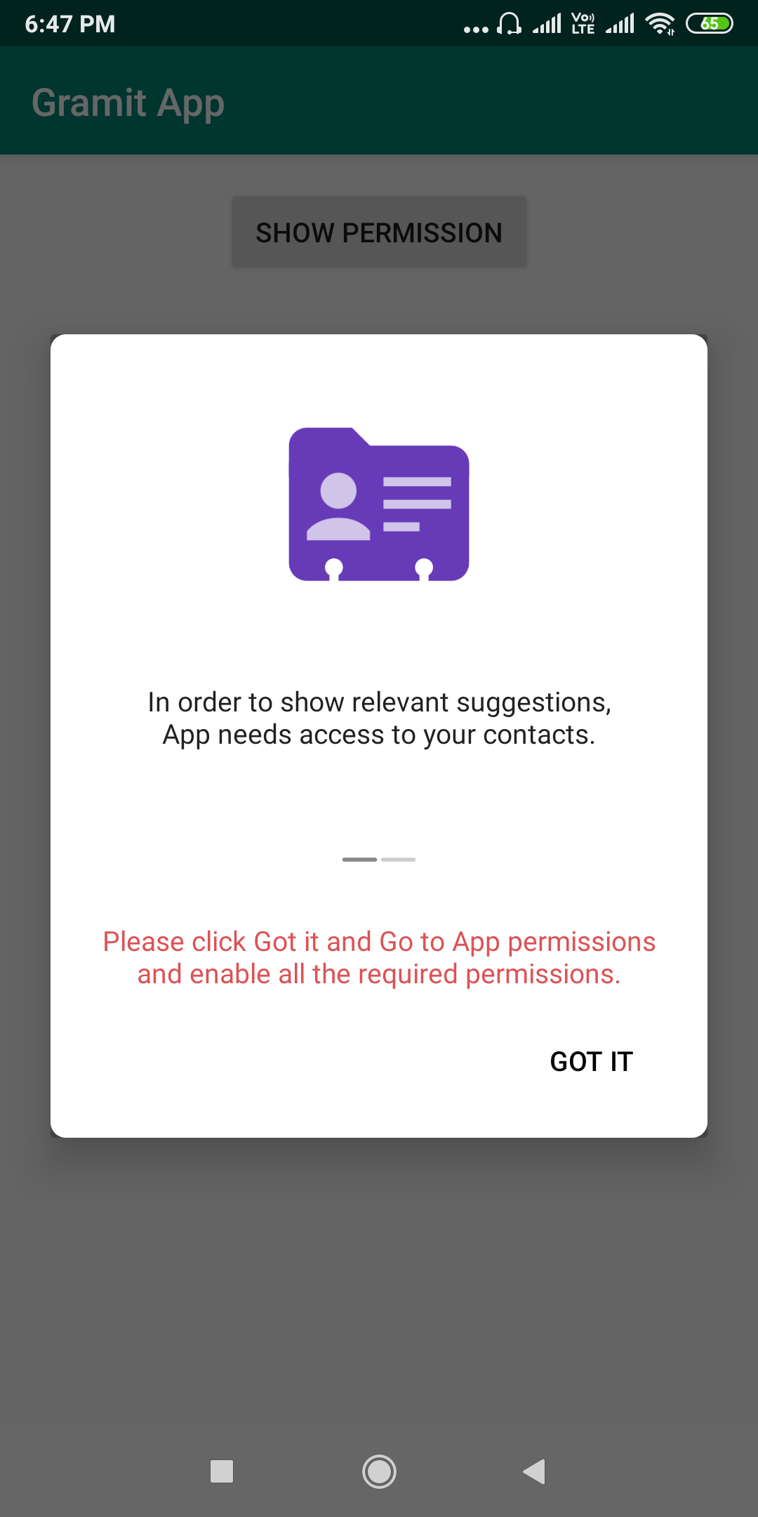 GitHub - flagbeat/Gramit: A library to simplify permission handling in ...